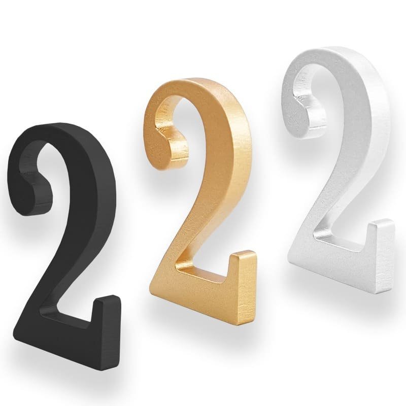 Custom 50MM Stainless Steel Outdoor House Number Metal Doorplates ...
